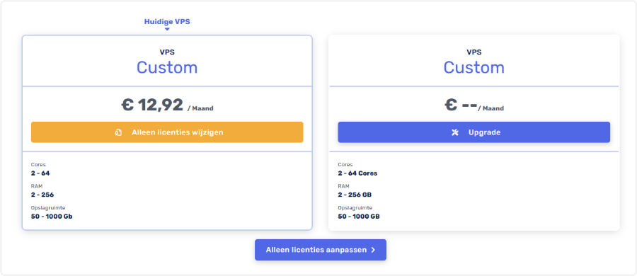 Hoe upgrade ik mijn VPS of dedicated server?